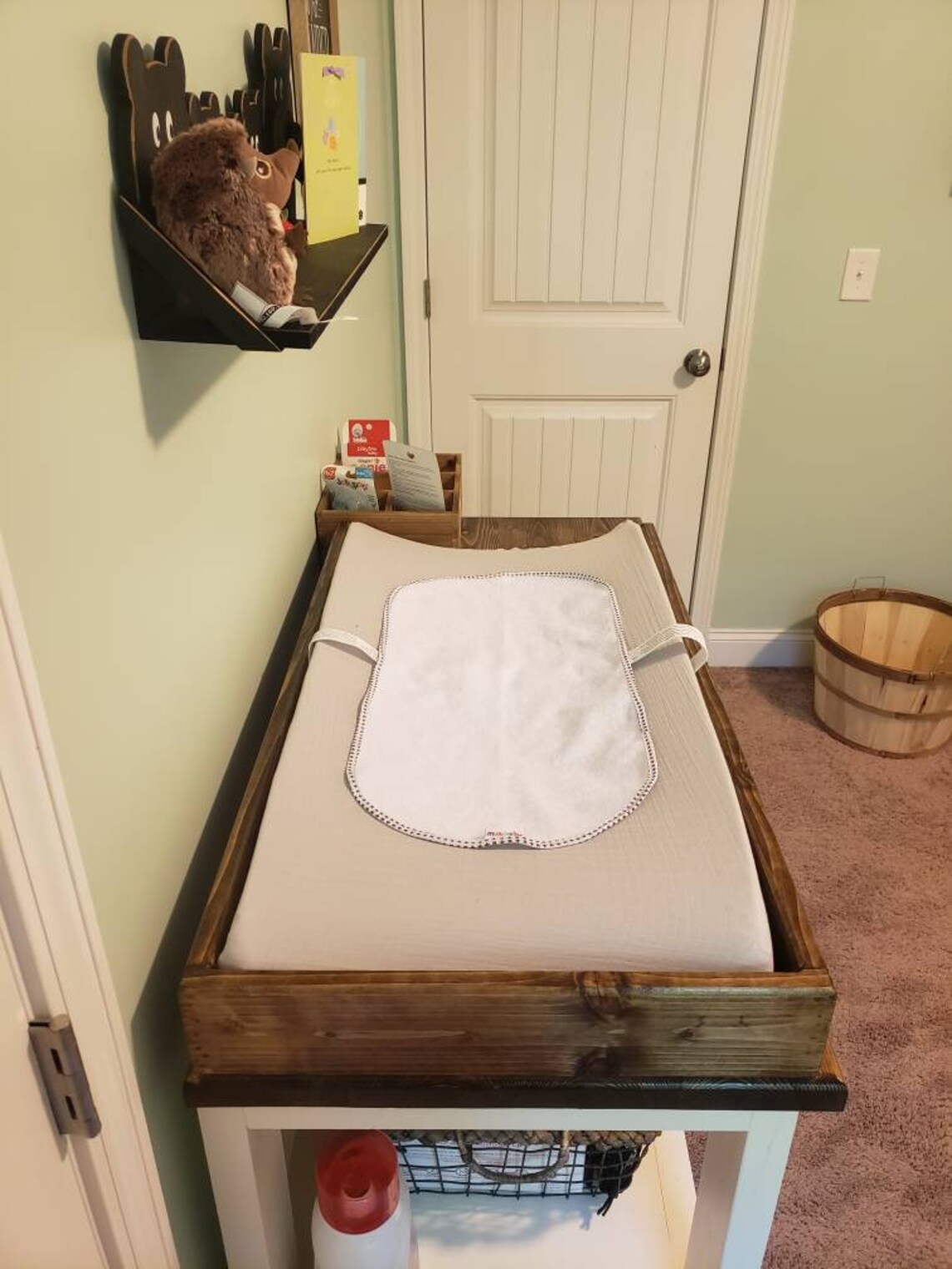 Farmhouse Baby Changing Table / Farmhouse Nursery Table / - Etsy