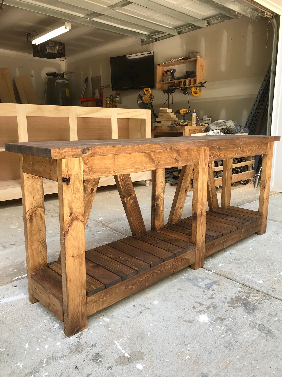 Rustic Console Table / Farmhouse Table / Entryway Table - Etsy