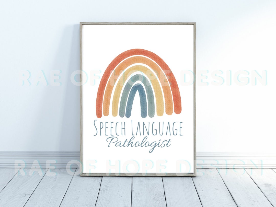 Speech Therapy Poster, Slp, Speech Therapy Decor, Speech Therapy Wall ...