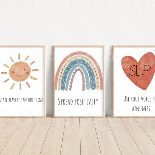 Speech Therapy Poster Bundle Speech Therapy Decor Slp - Etsy