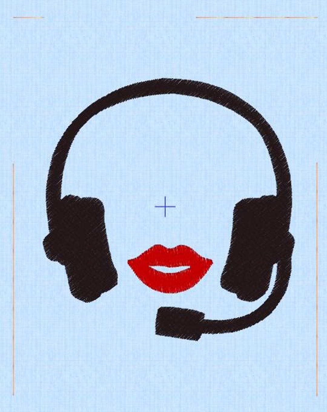 Female Gamer Headset Embroidery Design - With Extras! - Etsy
