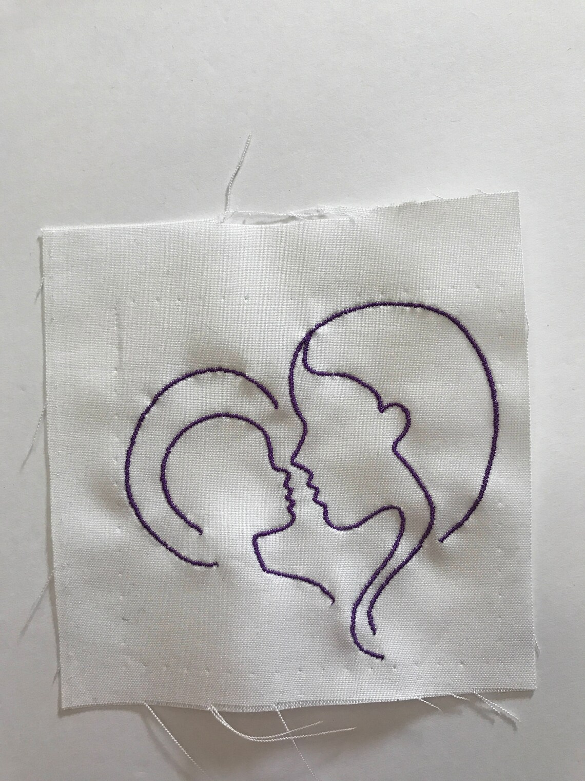 Mom and Baby Outline Embroidery Design - 3 Sizes - Multiple Formats ...