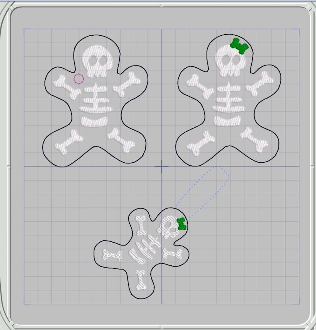 ITH Skelly Jelly Pack Keychain, Magnet, Ornament, Tag Digital Download ...