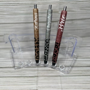 Glitter Pens, Leopard Pens, Glitter Leopard Pen, Leopard Glitter Pens ...