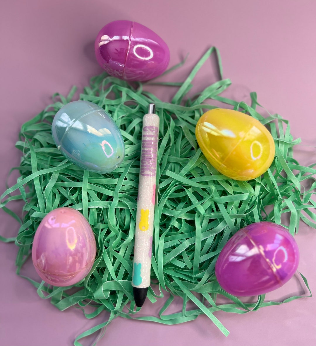 Bunny Pen, Glitter Easter Pen, Glitter Pen, Easter Pen, Peeps Glitter ...