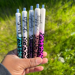 Glitter Pens, Leopard Pens, Glitter Leopard Pen, Leopard Glitter Pens ...