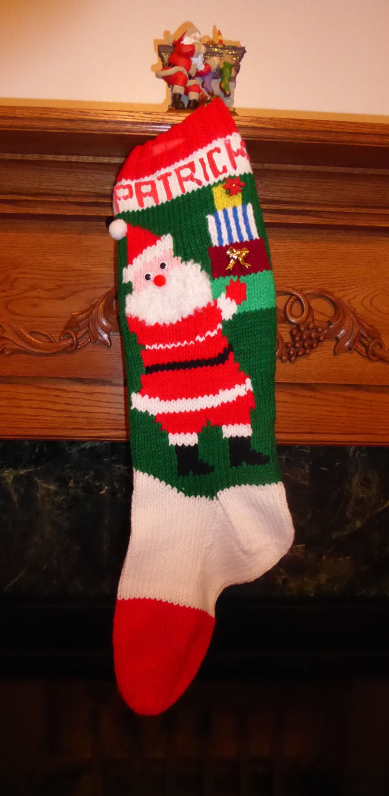 Knitted Christmas Stocking Kit - "gifts From Santa" - Etsy
