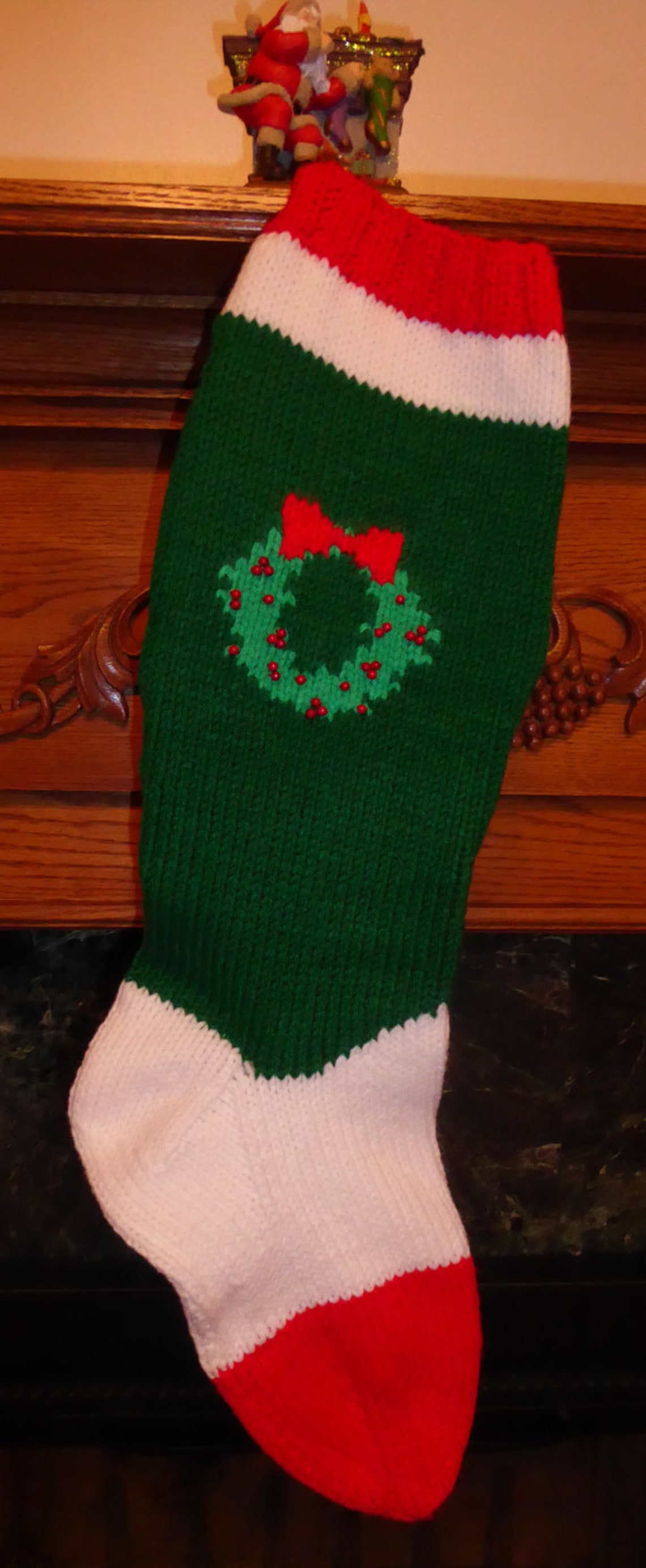 Knitted Christmas Stocking Kit - "gifts From Santa" - Etsy
