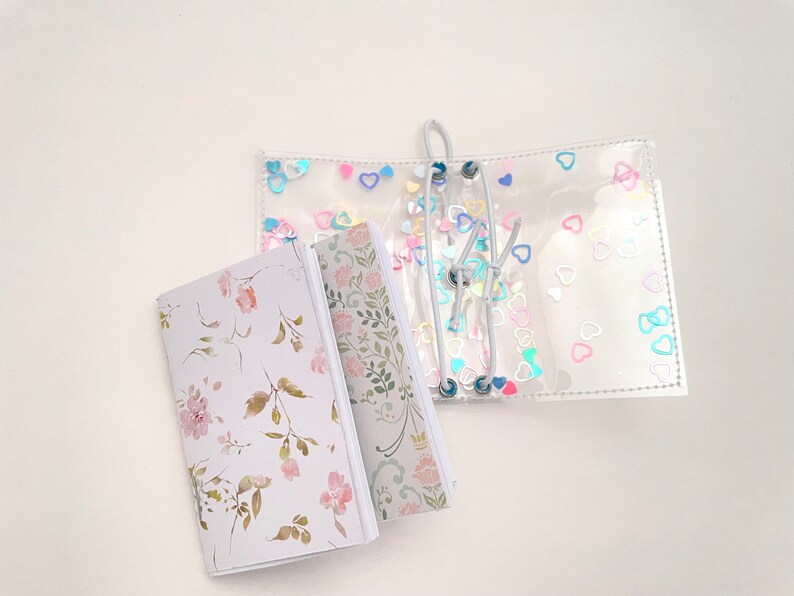 Clear Vinyl Tiny Mini Confetti Travelers Notebook - Etsy