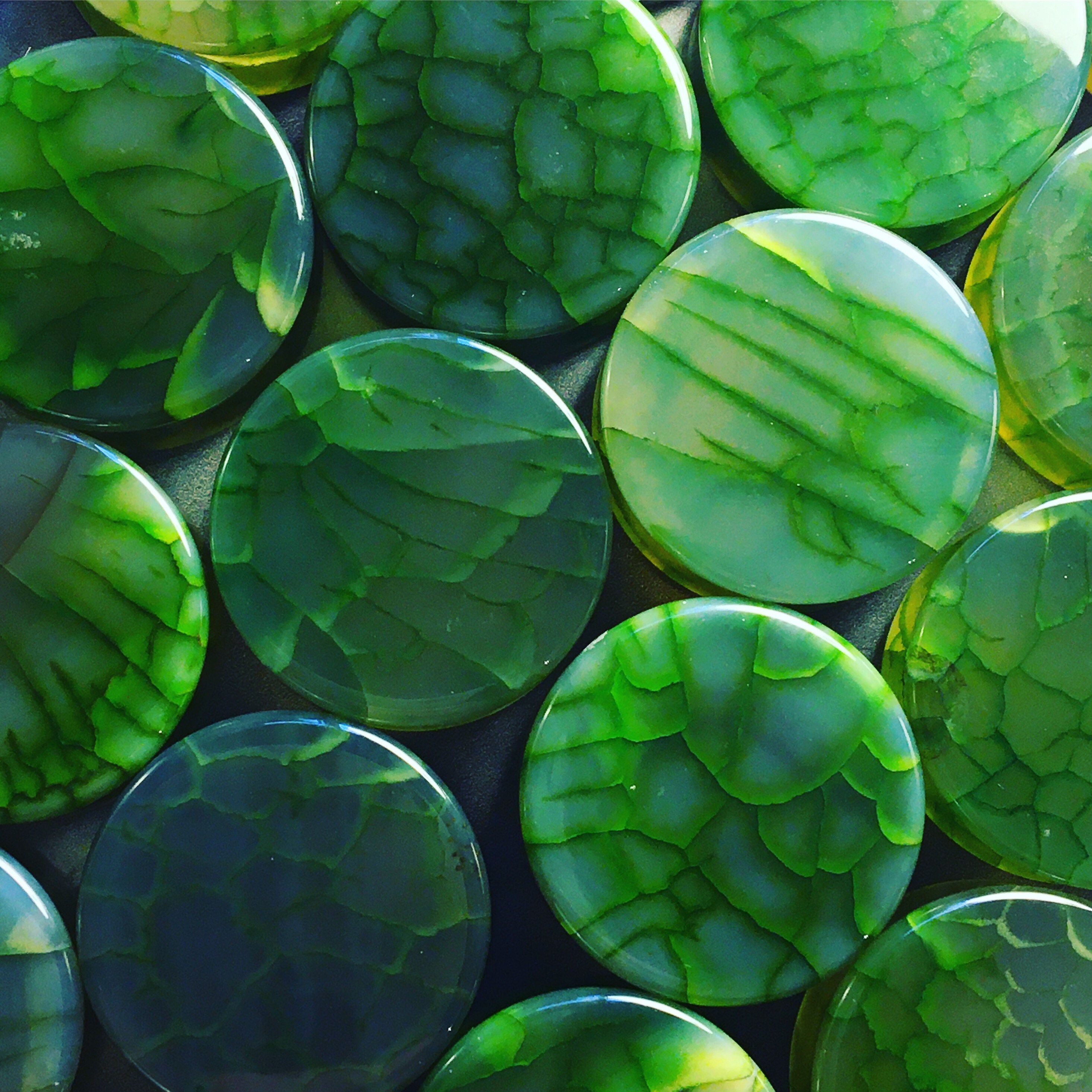 Dragon Scale Agate Plugs Double Flare Ear Stretchers - Etsy