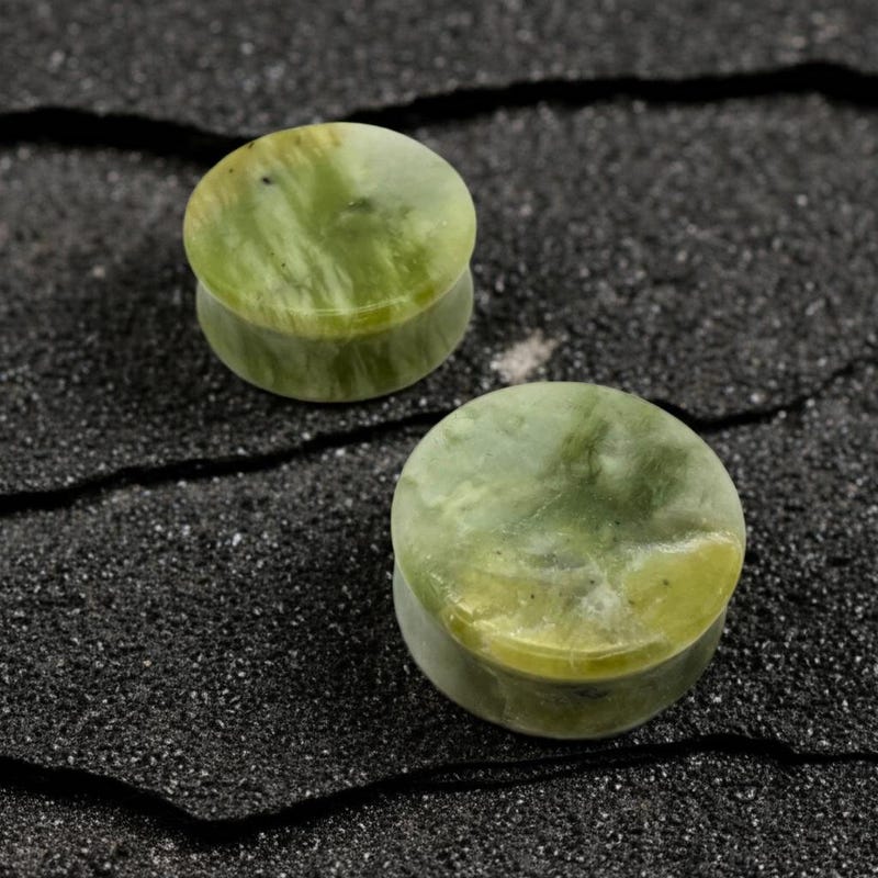 Jade Plugs Earrings - Etsy