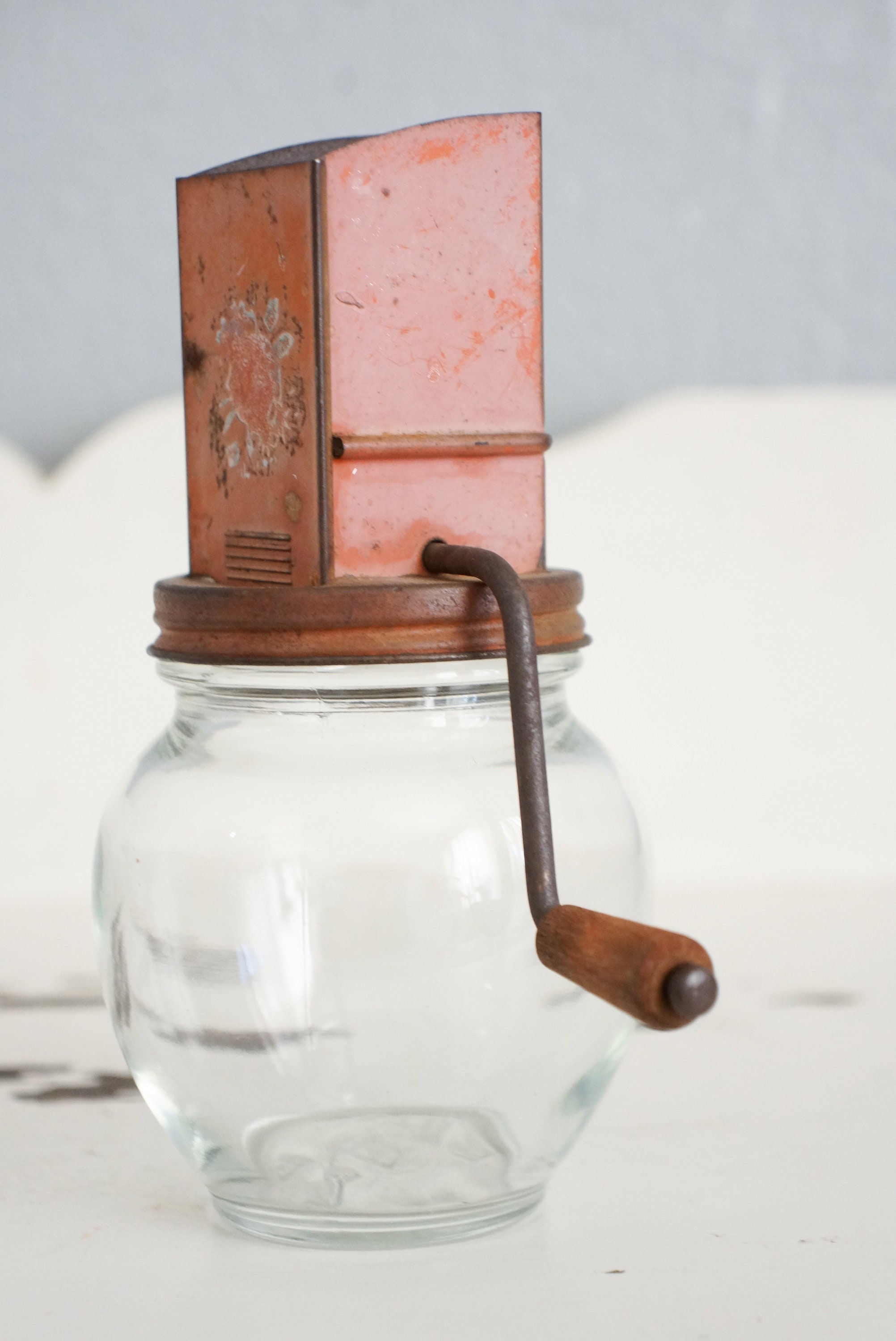 1940s Hazel Atlas Nut Grinder With Glass Jar 40s Hazel Atlas - Etsy