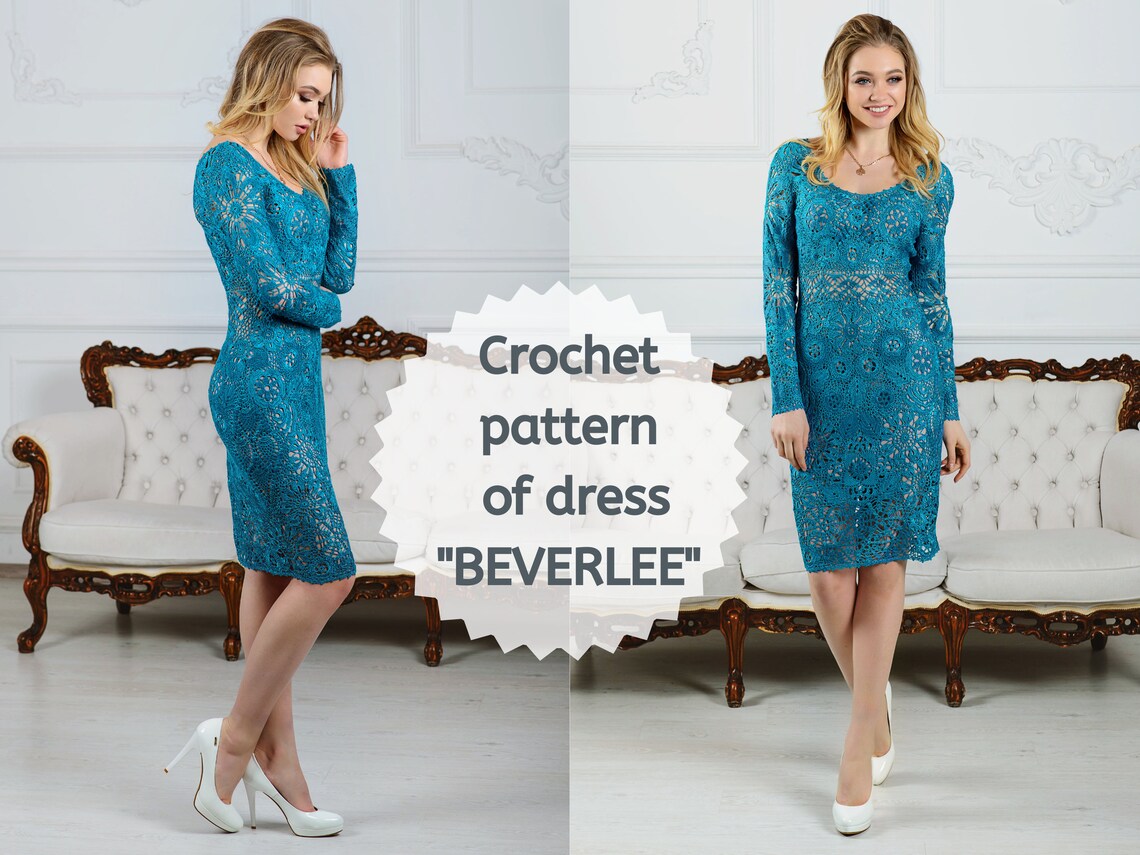 Crochet Dress Pattern. Crochet Video Tutorial Dress. PDF Tutorial and ...