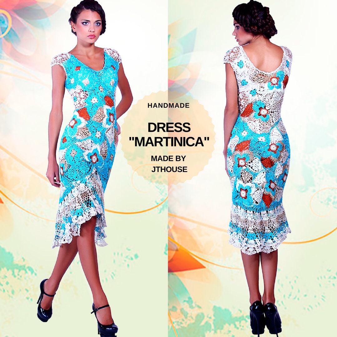 Crochet Dress Pattern. Crochet Video Tutorial Dress. PDF Tutorial and ...