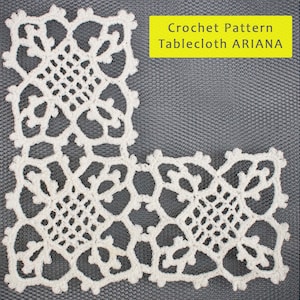 Crochet Patterns of Tablecloth "ariana". PDF Pattern and Video ...