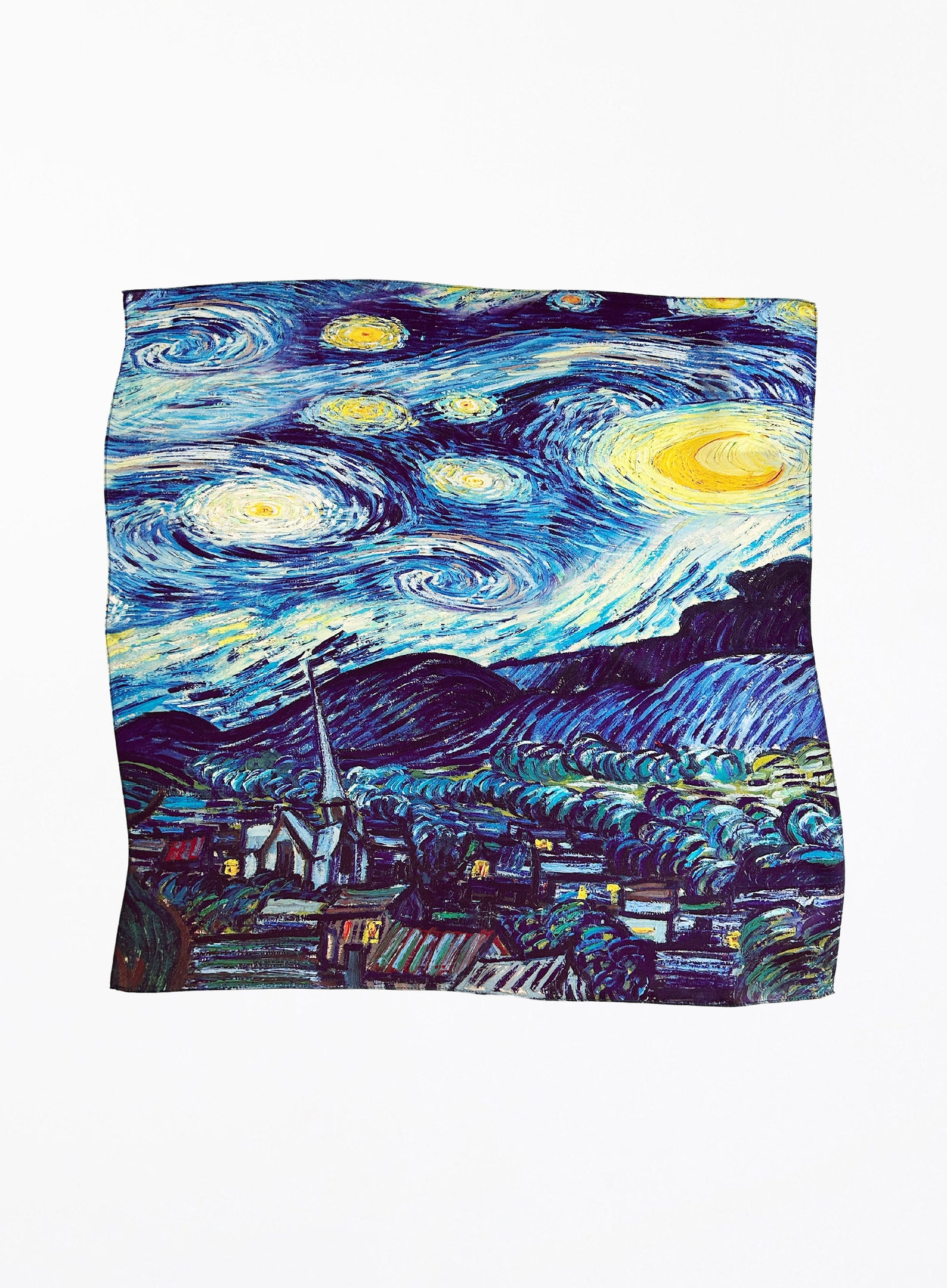 Starry Night Silk Scarf - Etsy