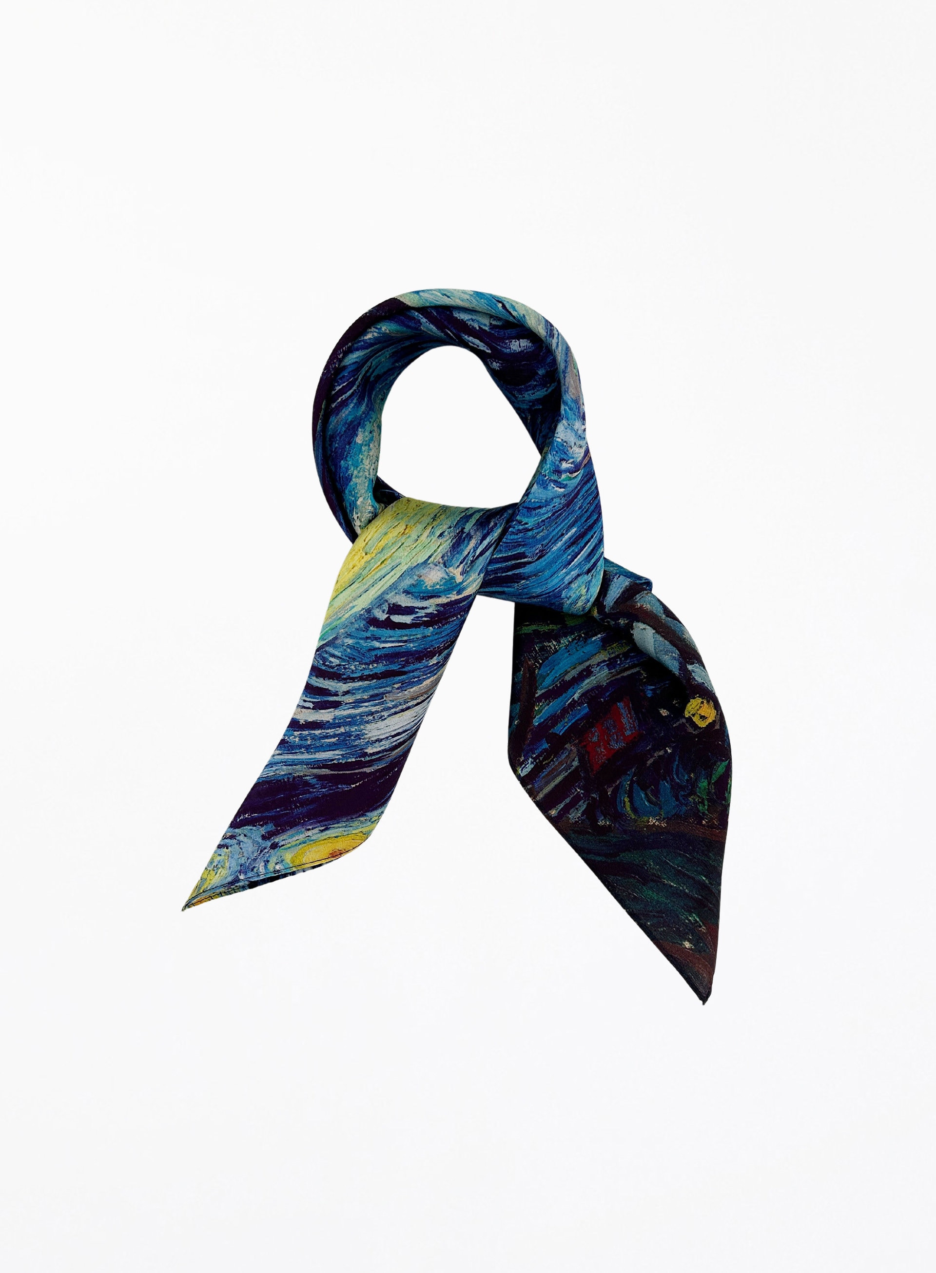 Starry Night Silk Scarf - Etsy