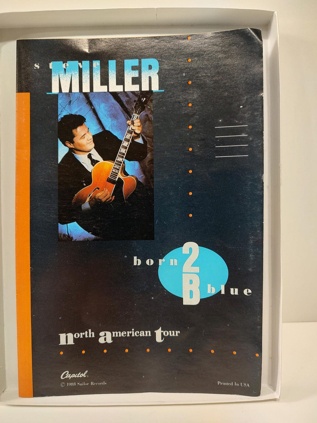 Steve Miller 1988 "born 2B Blue" Album North American Tour Program ...