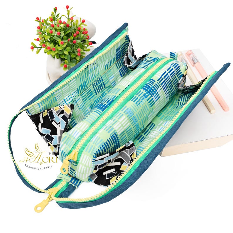 Double Layer Zipper Pouch - Etsy