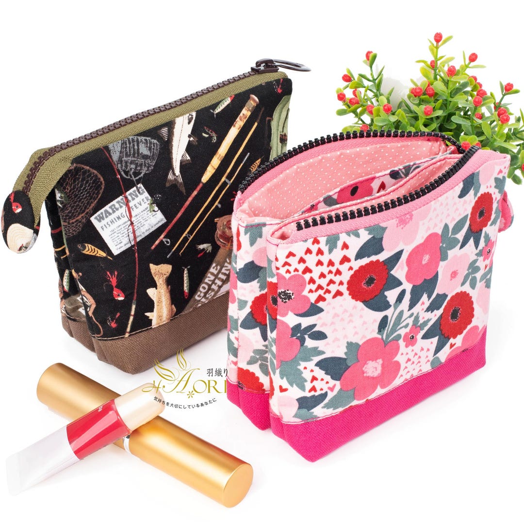 Double Layer Zipper Pouch - Etsy