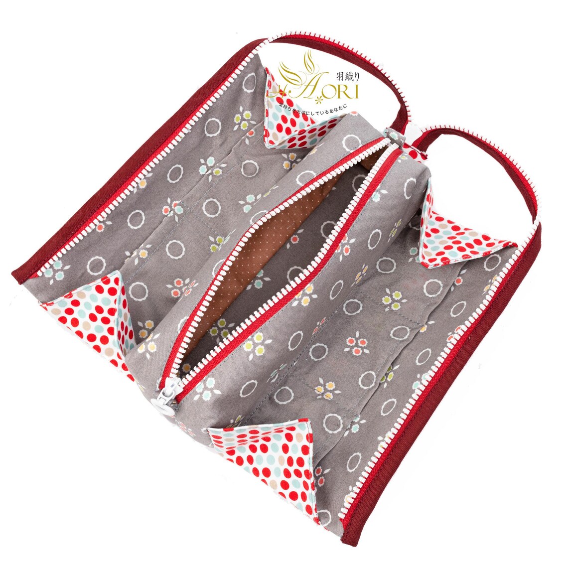 Double Layer Zipper Pouch - Etsy