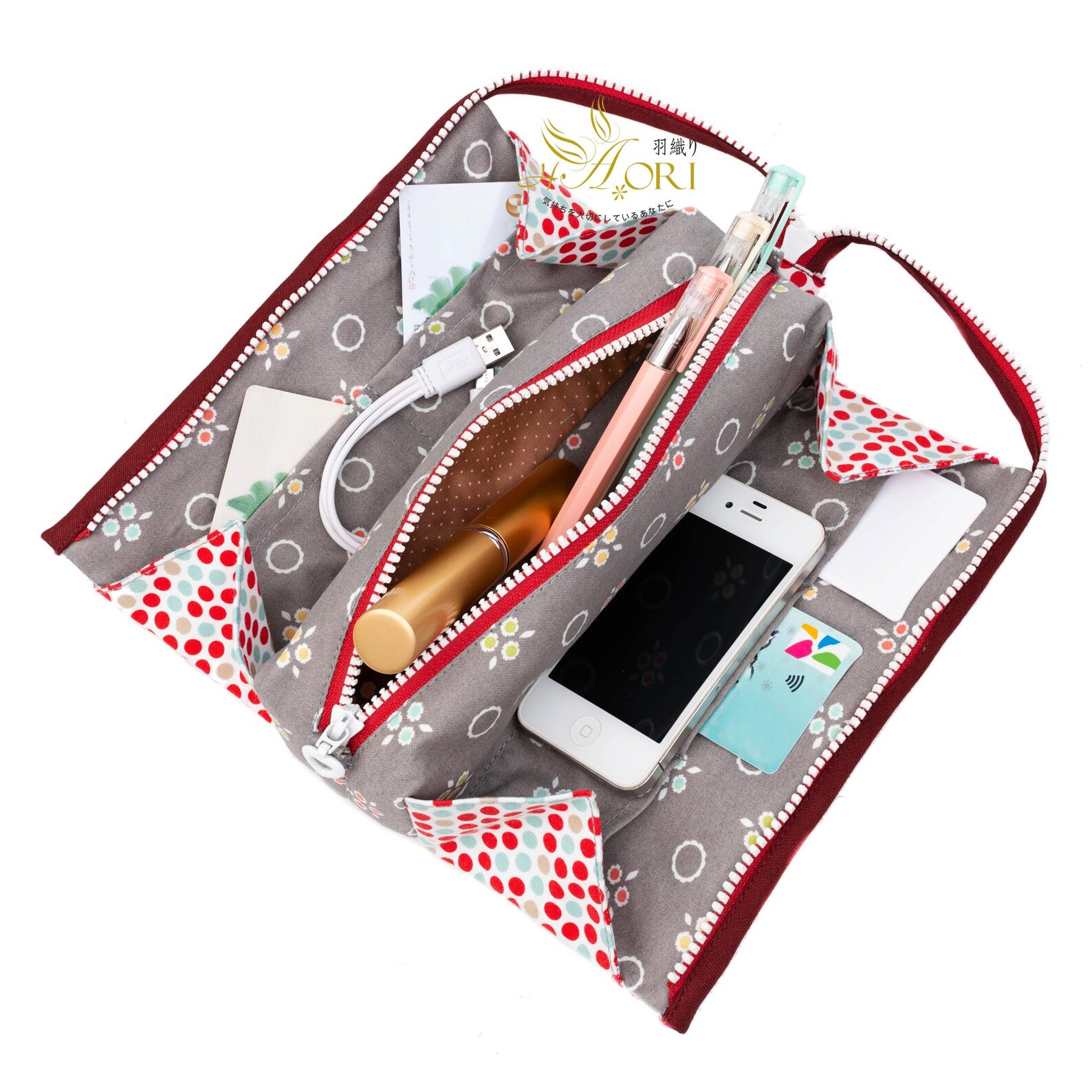 Double Layer Zipper Pouch - Etsy