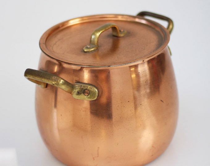 Vintage MAGGI Solid Copper Cooking Pot With a Lid - Etsy