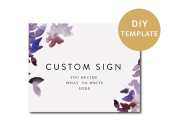 Purple sign | Etsy