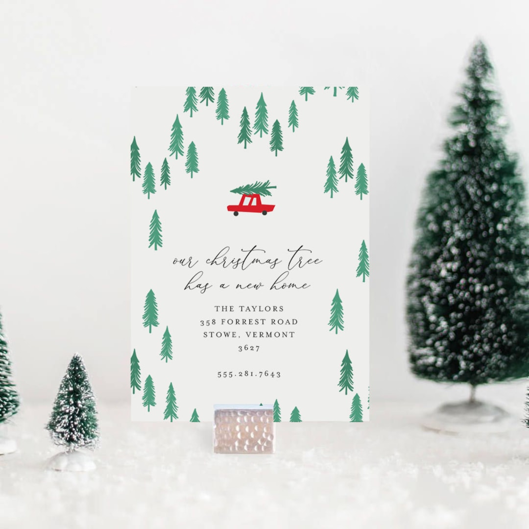 Christmas Moving Announcements Christmas We've Moved Cards - Etsy