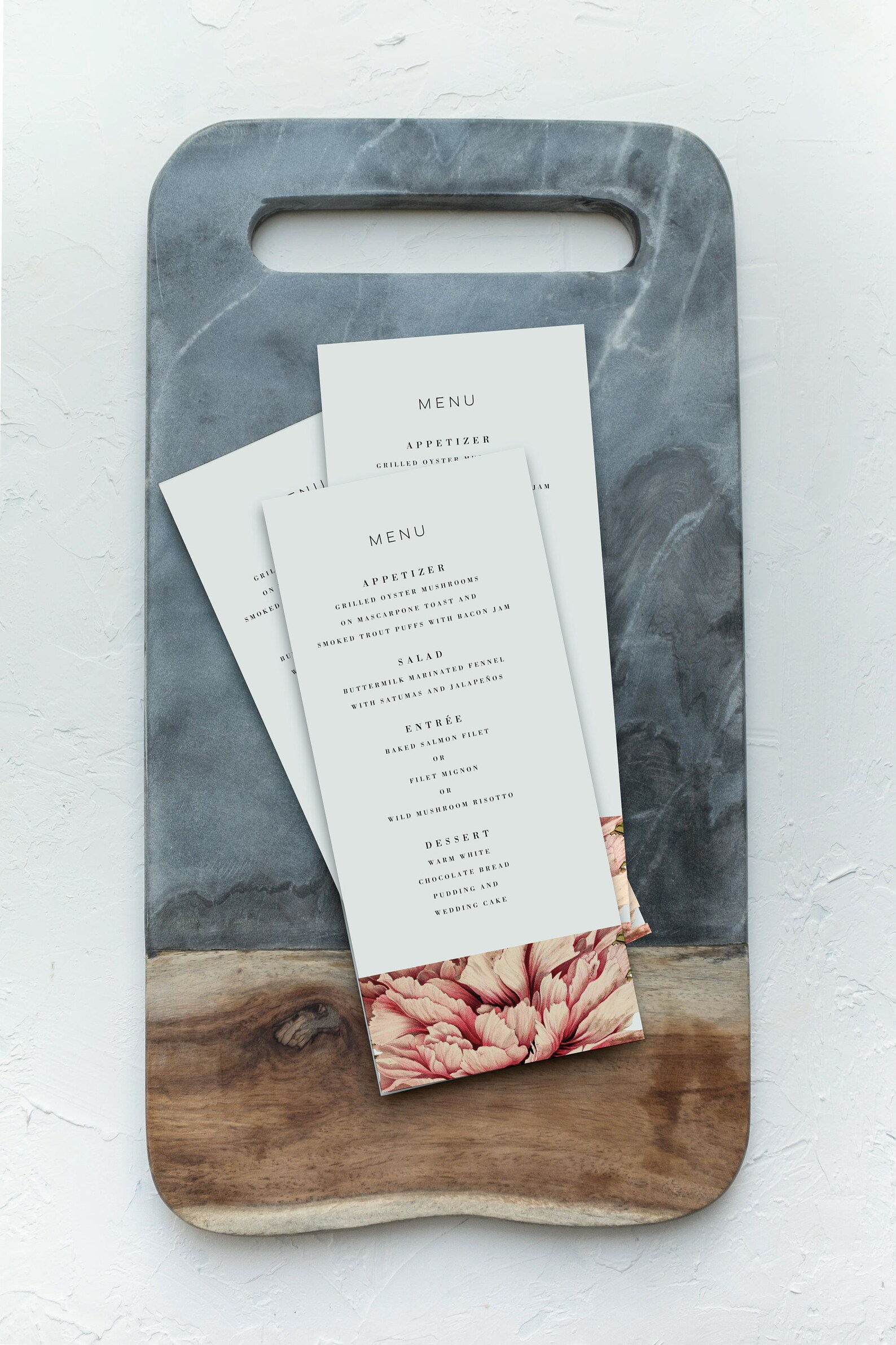 Printable Wedding Menu Template DIY Wedding Menu Simple and | Etsy