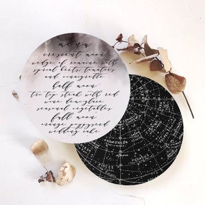 Celestial Menu Template, Galaxy Menu, Constellation Chart Wedding Menu ...