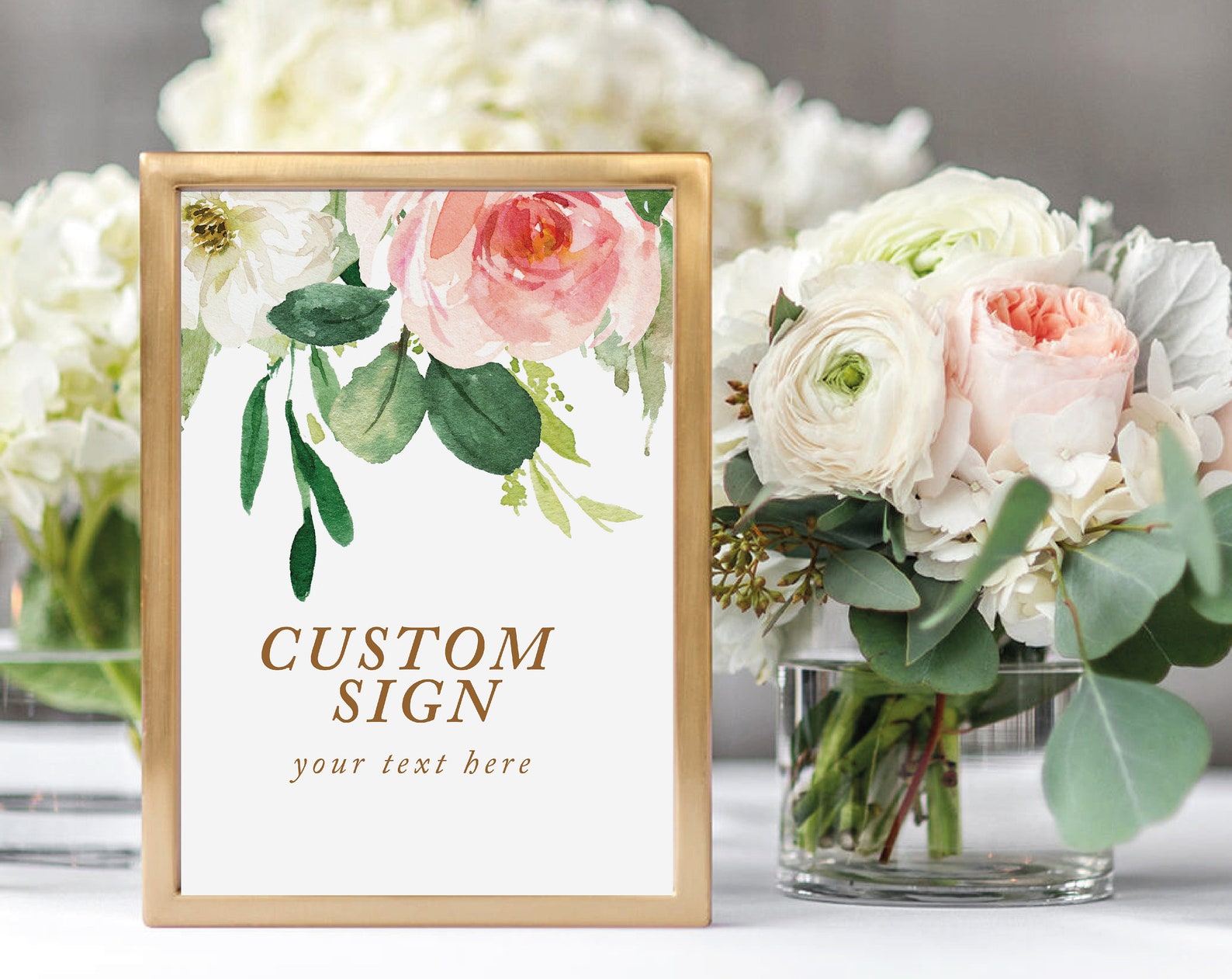 Floral Editable Sign Instant Download Editable Printable | Etsy