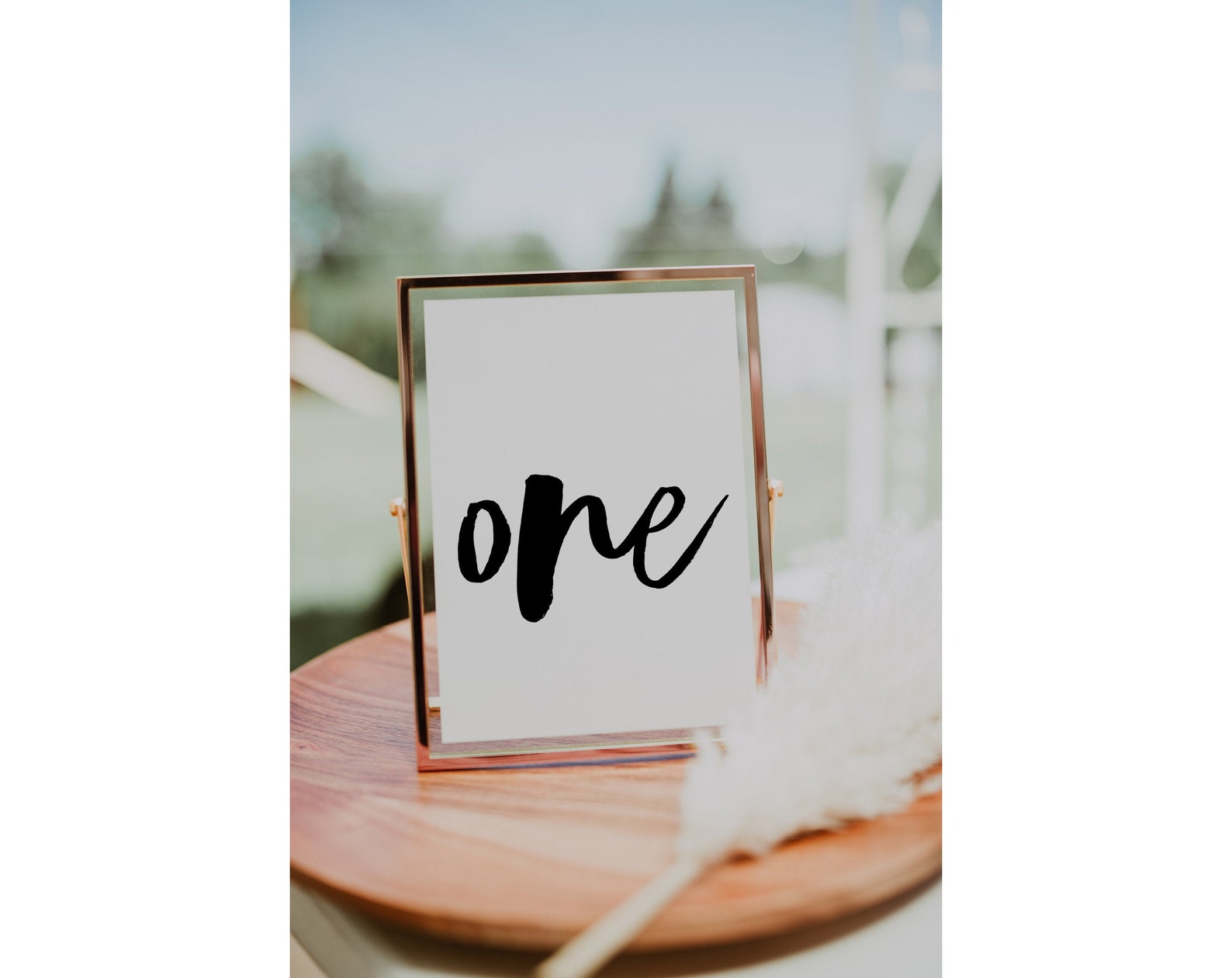 Modern Calligraphy Table Number Template Wedding Table - Etsy