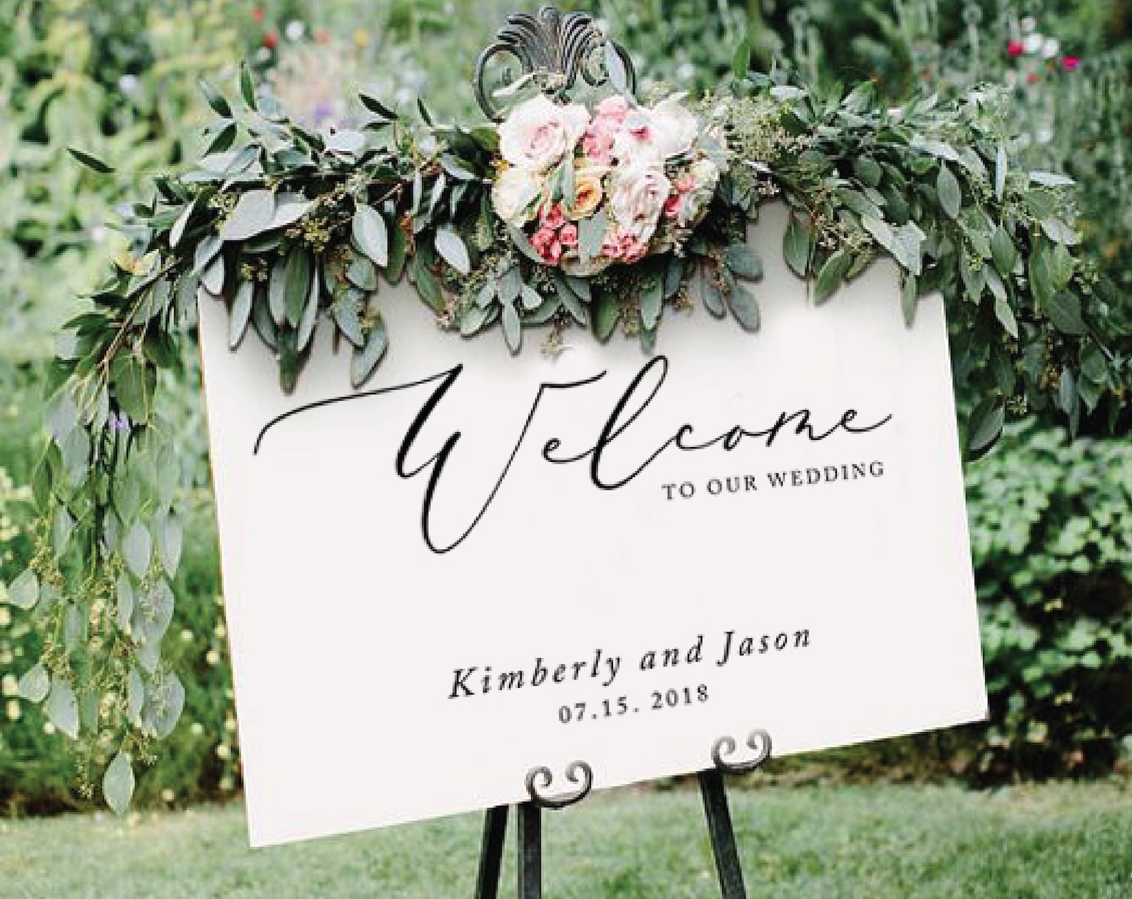 Horizontal Welcome Sign Template Wedding Welcome Poster | Etsy