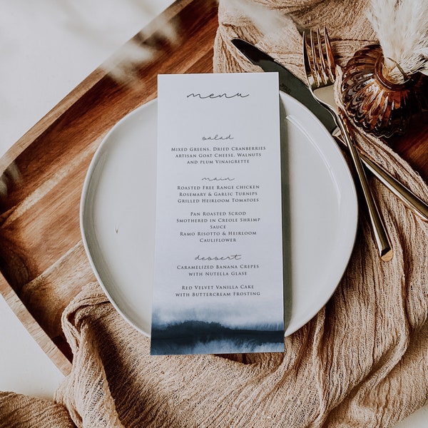 Beach Wedding Menu - Etsy