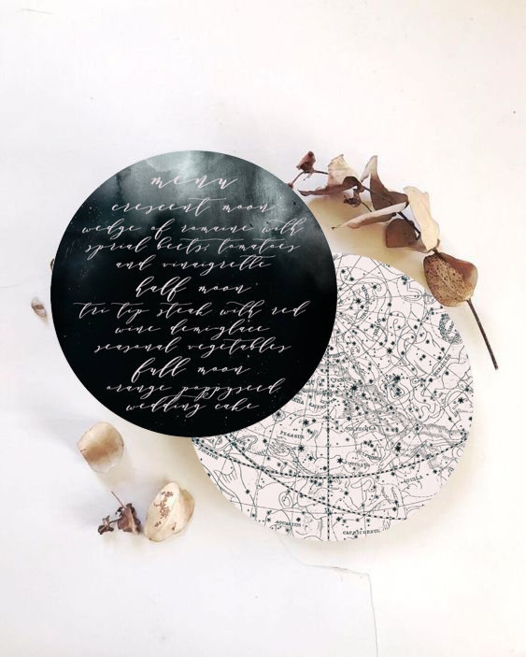 Wedding Menu, Galaxy Menu, Celestial, Deep Space, Printable Item ...