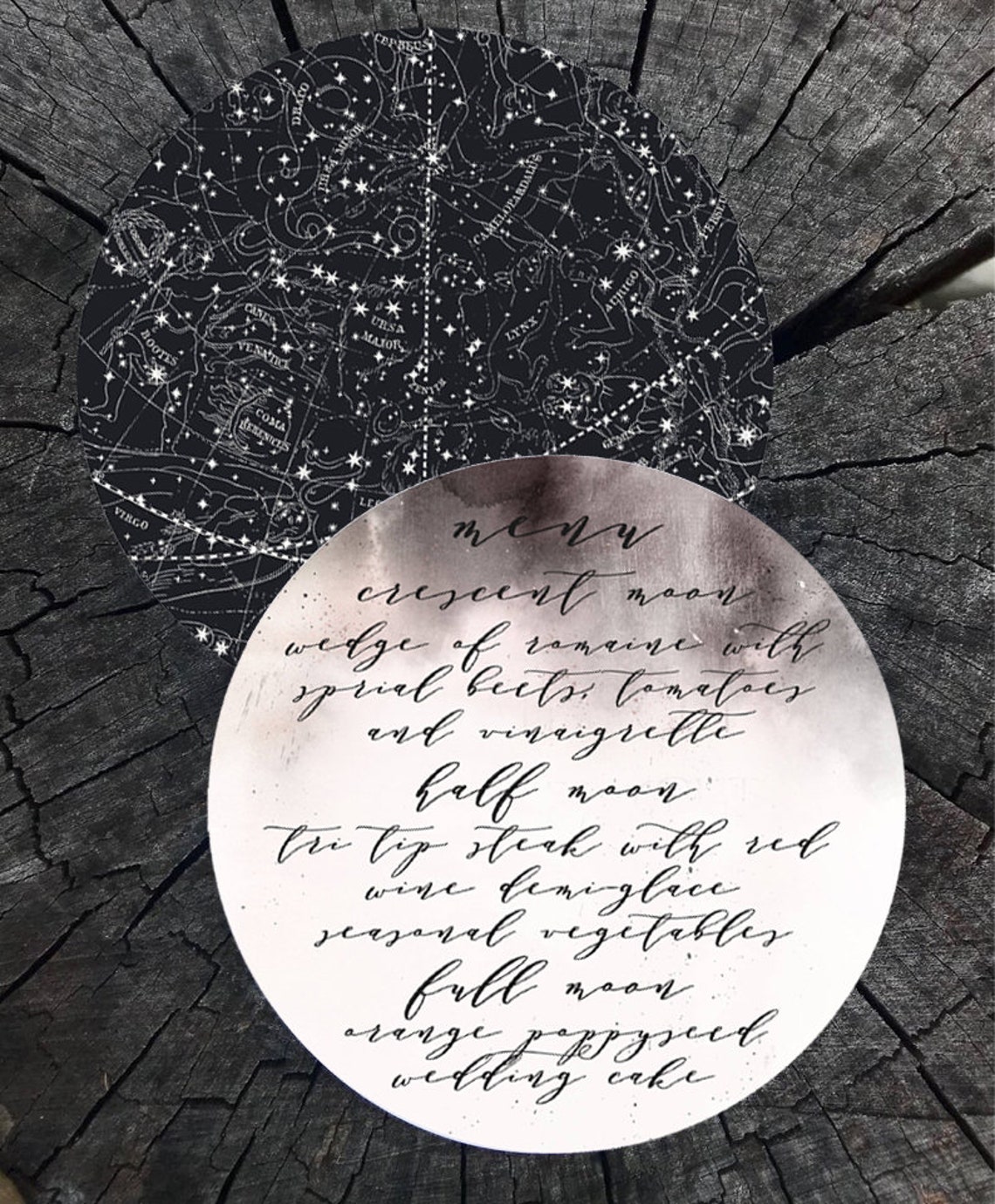 Constellation Wedding Menu, Zodiac Menu Cards, Starry Night Table Decor ...