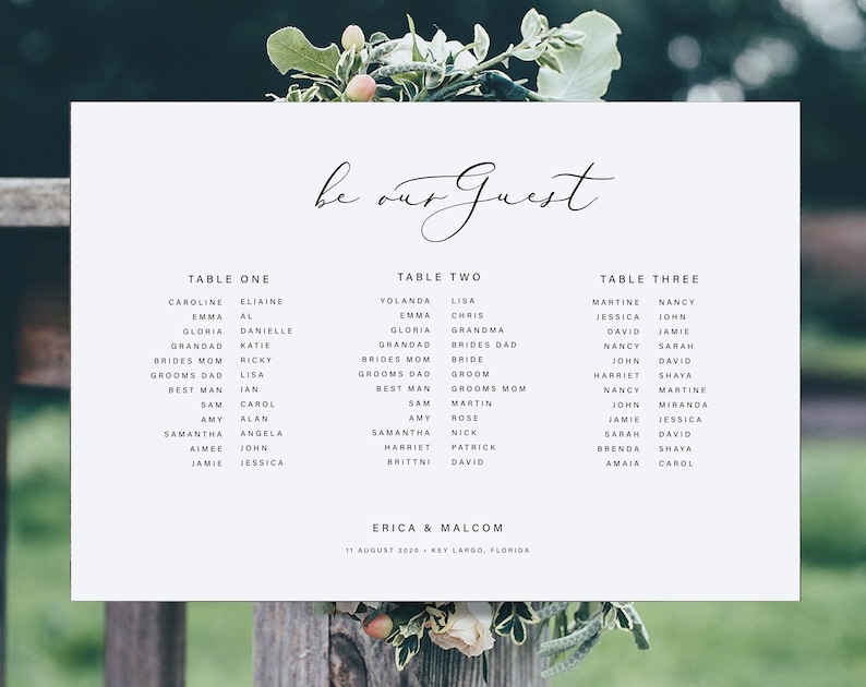 Editable Seating Plan Banquet Seating Chart Long Tables - Etsy