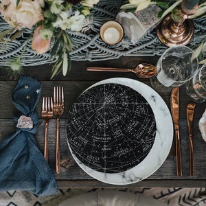 Celestial Menu Template, Galaxy Menu, Constellation Chart Wedding Menu ...