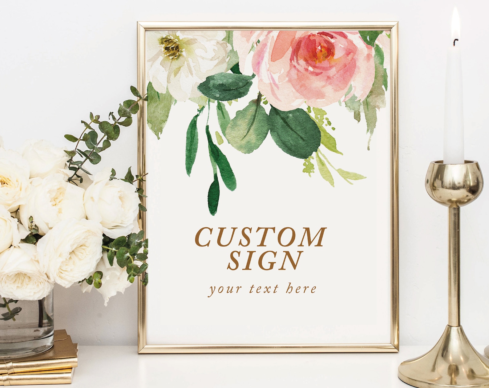 Floral Editable Sign Instant Download Editable Printable | Etsy