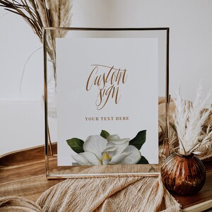 Instant Download Custom Sign, Magnolia Sign Template, Printable Custom ...