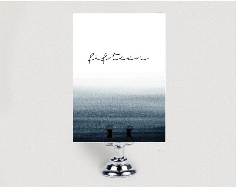 Simple Table Number Watercolor Numbers Number Template - Etsy