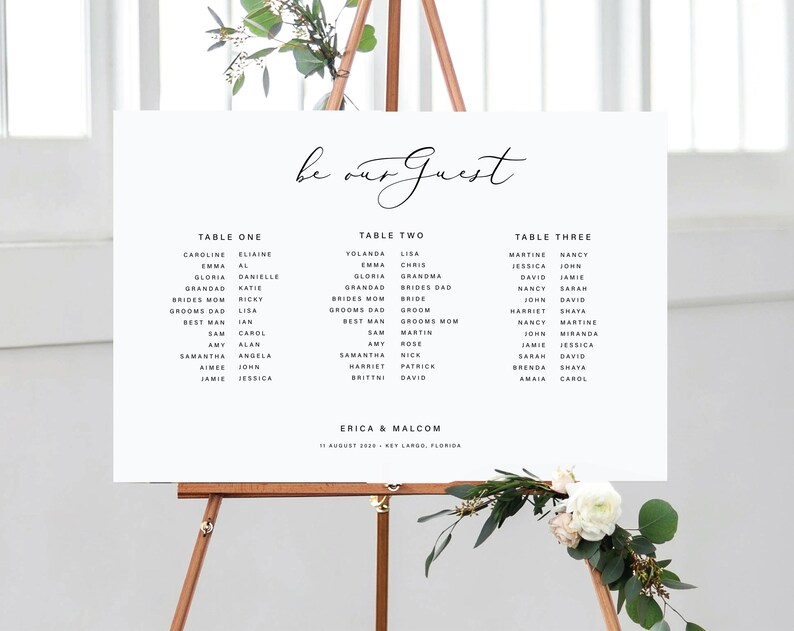 Editable Seating Plan Banquet Seating Chart Long Tables - Etsy