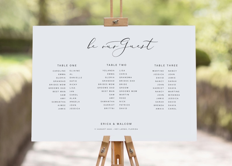 Editable Seating Plan Banquet Seating Chart Long Tables - Etsy