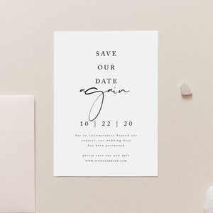 Save the Date Again Template , Save the NEW Date , Change the Date, New ...
