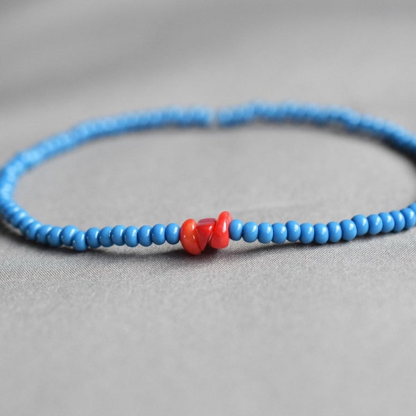 Blue Beads Bracelet - Etsy