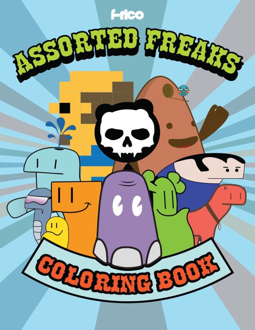 Assorted Freaks Coloring Book - Etsy