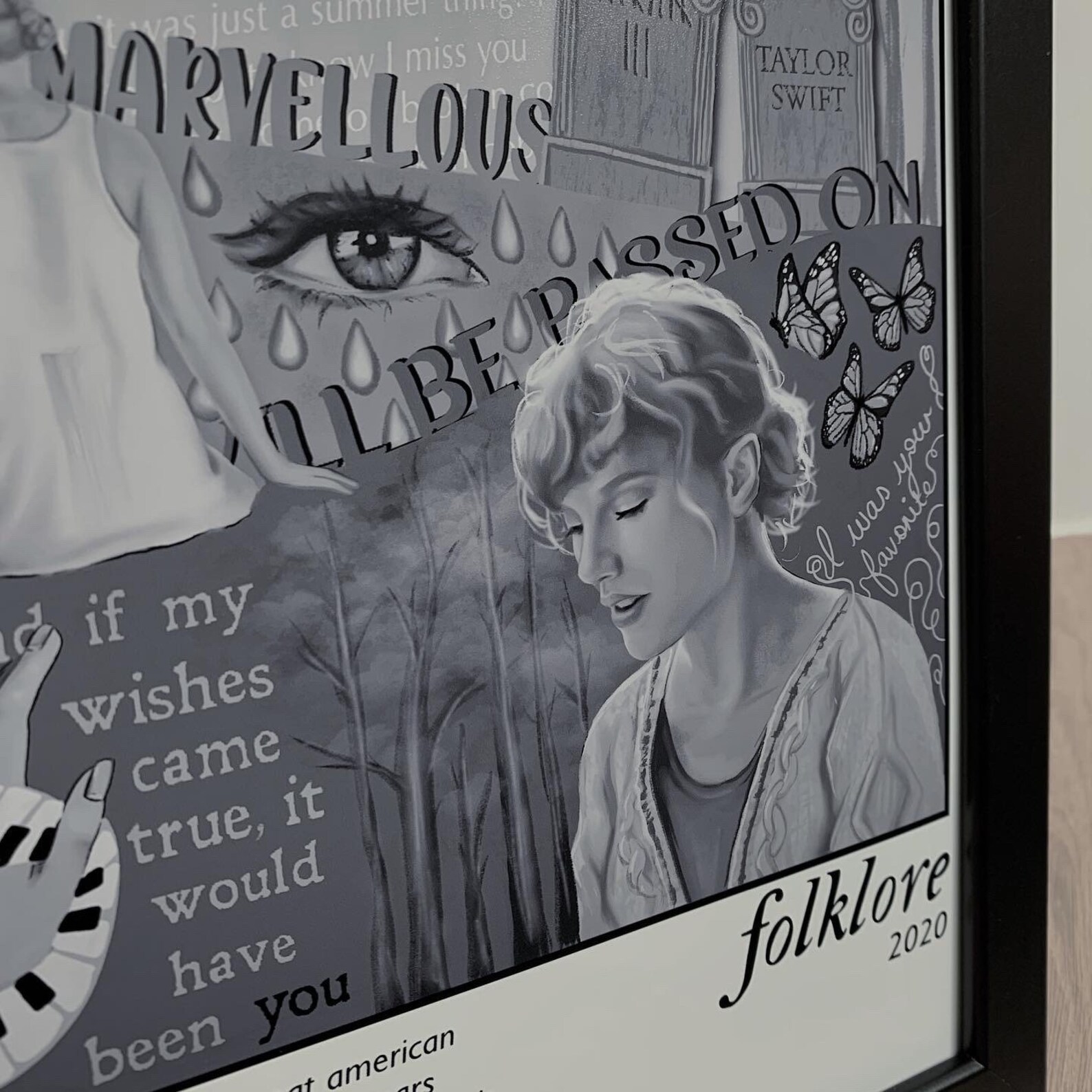 Taylor Swift - Folklore Album Art - Etsy