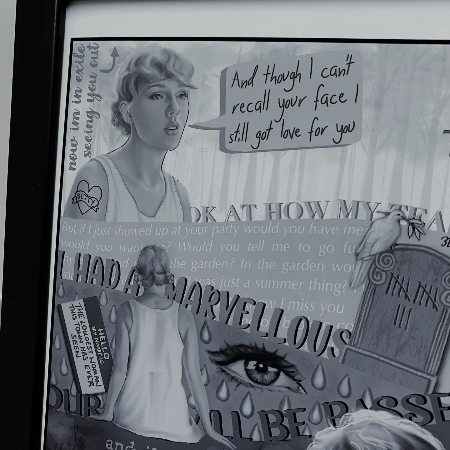 Taylor Swift - Folklore Album Art - Etsy