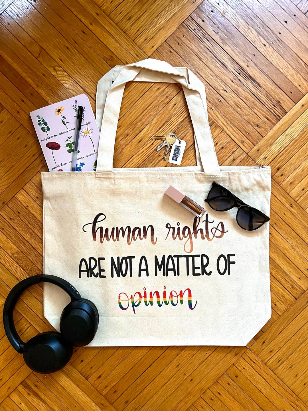 Human Rights Tote Bag, Canvas Tote Bag, Pride Tote, BLM Tote - Etsy